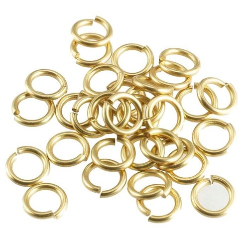 18 Ga. Brass Round Open Jump Ring (Assorted 4 Size O/D 7,8,9,10 MM (50 ...