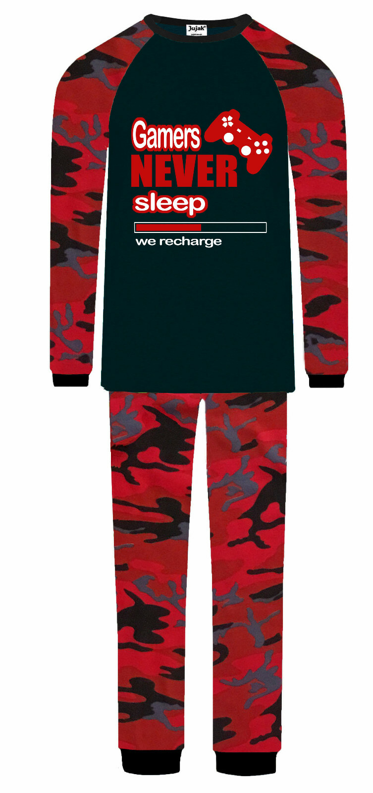 Jujak Boys Gaming Pyjamas Pjs Gamers Never Sleep Premium & Prestige ...