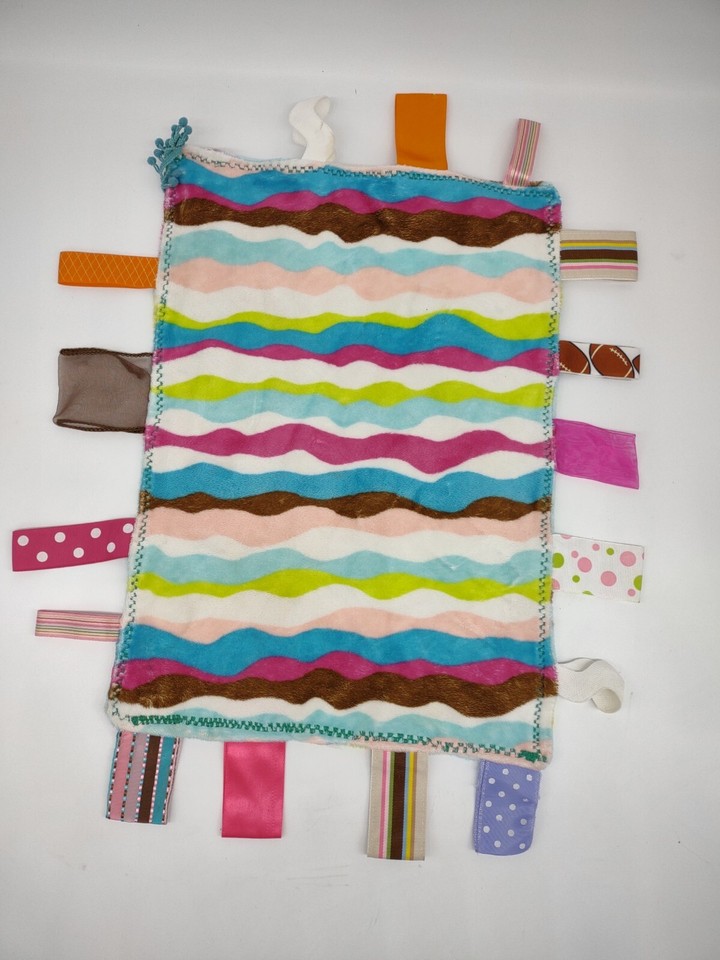 TAGGIES Colorful Butterflies LOVEY Baby Sensory Security Blanket Toy | eBay