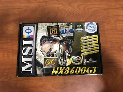 **VINTAGE GPU** MSI NVIDIA NX8600GT 256MB GDDR3 PCI **OPEN BOX** | eBay