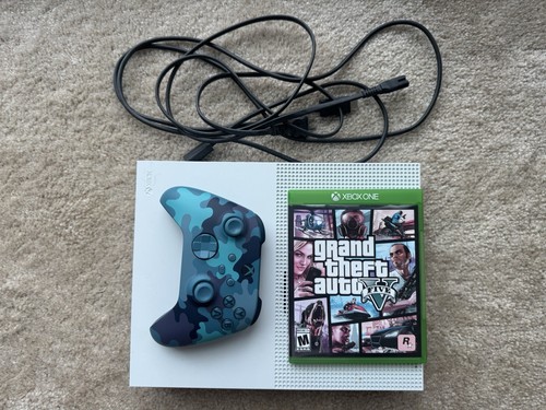 Xbox Series One S 512GB w/ Blue camo Controller And GTA V | eBay