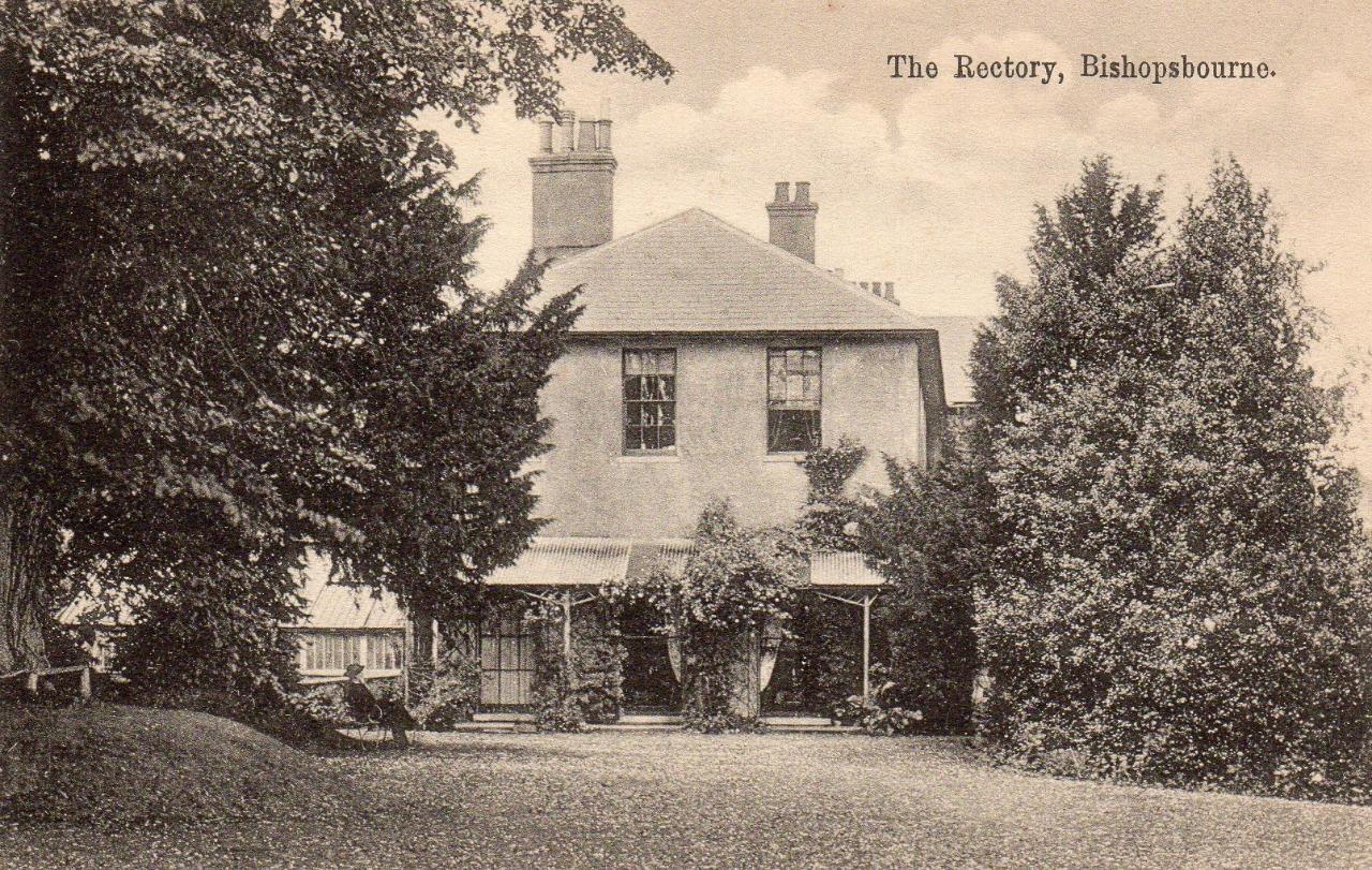 Bishopsbourne Rectory Nr Canterbury unused old pc J Barron Ref A229 ...