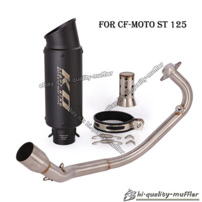 For CF-Moto ST PAPIO 125 CT125 Exhaust System Link Pipe Muffler With DB ...