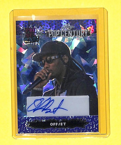 2023 Leaf Pop Century Offset Pro Set Raps 3/7 Purple Auto Autograph ...