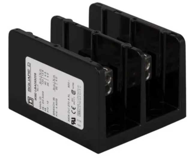 Square D 2 Pole 350A CU 600V Power Distribution Block (9080LBA263206 ...