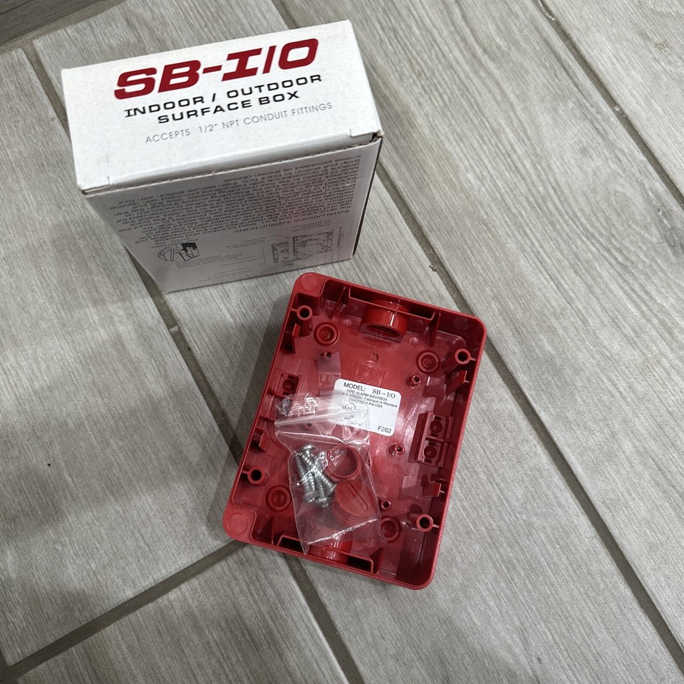 ⚡️(2X) SB-I10 SURFACE BOX FOR FIRE ALARM - RED Indoor/Outdoor ⚡️ | eBay