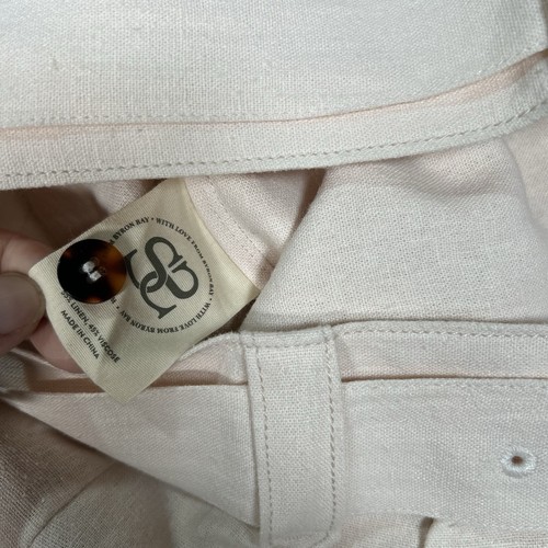 SPELL Every Single Day Linen Wide Leg Pant Cream Women’s Size Small | eBay