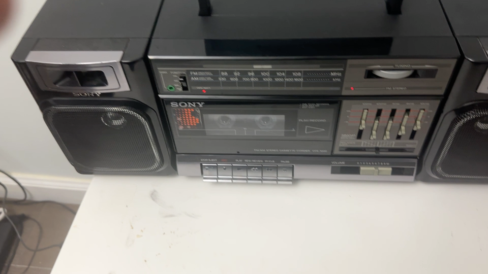 SONY Stereo Cassette Corder 2Band AM/FM Radio,Model CFS 1000,Tested ...