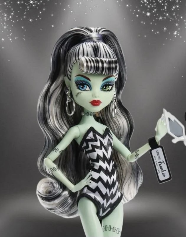 Monster High Frankie Stein X Barbie Mattel 80th Anniversary Doll New ...