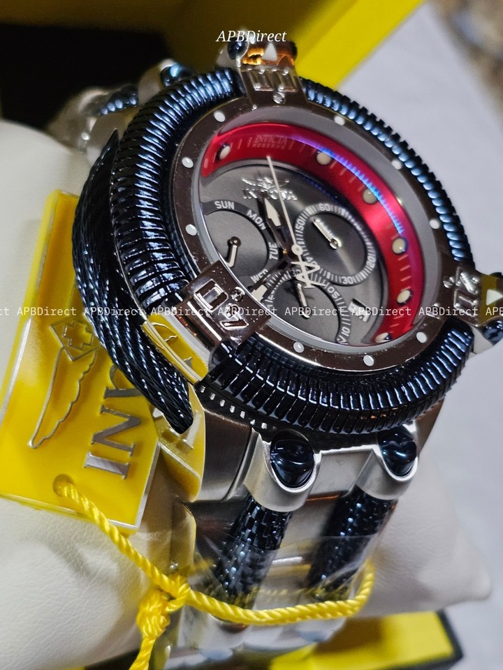 Invicta - King PYTHON - Limited Edition Red Swiss Z60 Chronograph ...