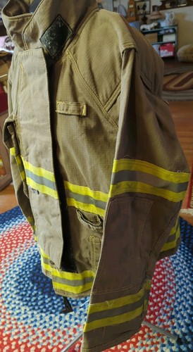 Vintage Retired Firefighter Turnout JACKET FIRE COAT USED *SHELL ONLY ...