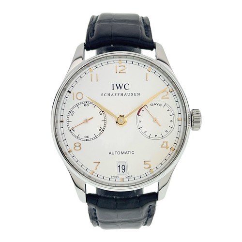 IWC Portuguese Stainless Steel Silver Dial 42mm Automatic Mens Watch ...