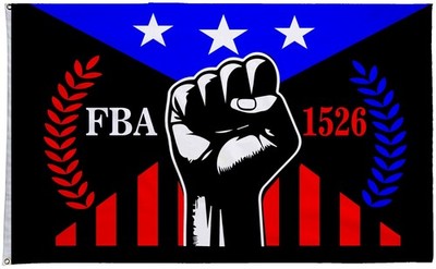 FBA FLAGS. FOUNDATION BLACK AMERICAN FLAG. 3Ft. X 5Ft. FLAGs. BLACK ...