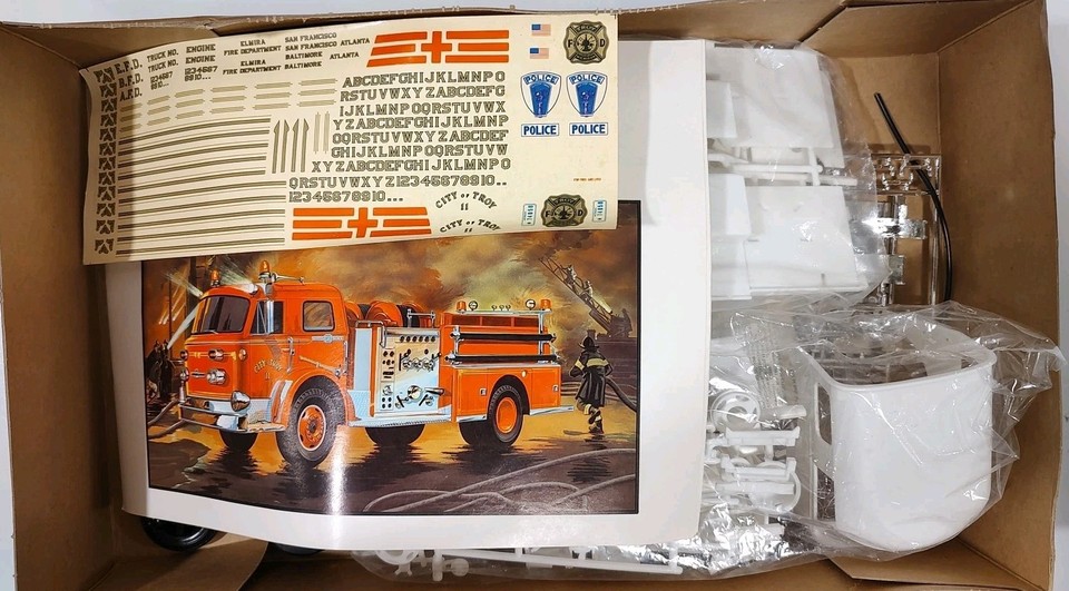 AMT Custom Pumper American LaFrance 1/25 Scale Model Kit Used | eBay