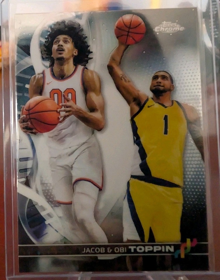 Obi Toppin / Jacob Toppin 2023-24 Topps Chrome DNA #DNA-5 | eBay