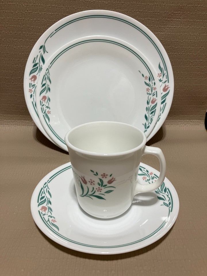 Vintage Corelle Rosemarie dinnerware Dinner, Luncheon, Dessert Plates ...