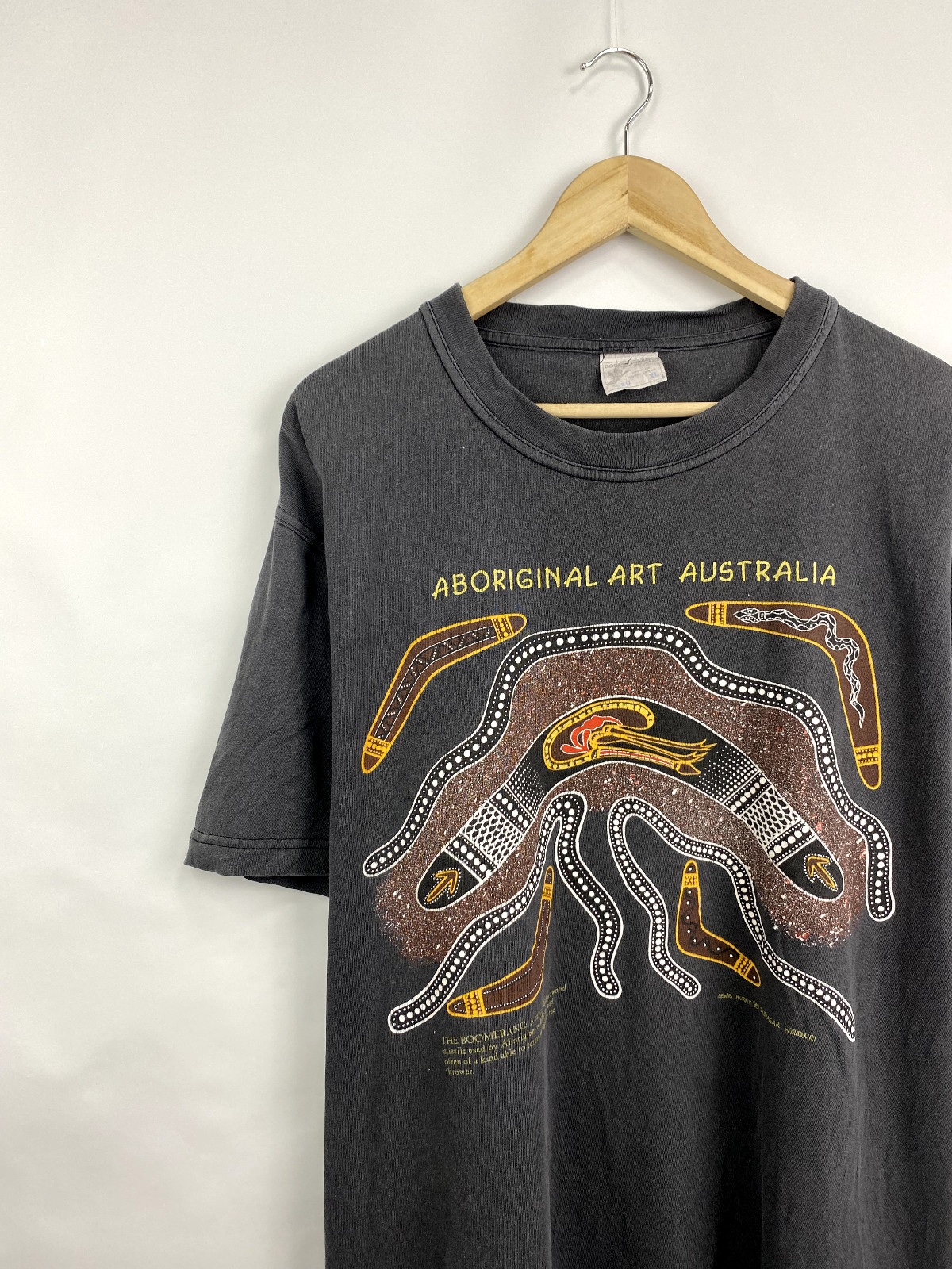 🇦🇺 Vintage 1995 Aboriginal Art Australia Animals t-… - Gem