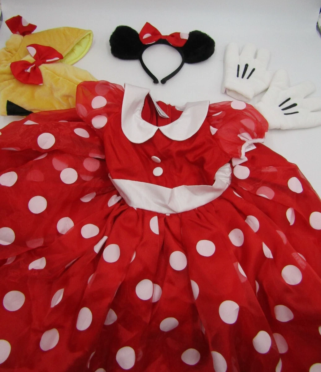 Disfraz De Minnie Mouse Para Niños Color Rojo