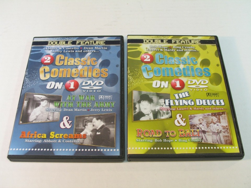 Classic Comedy DVD 4 Movie Box Set Abbott & Costello Dean Martin Jerry ...