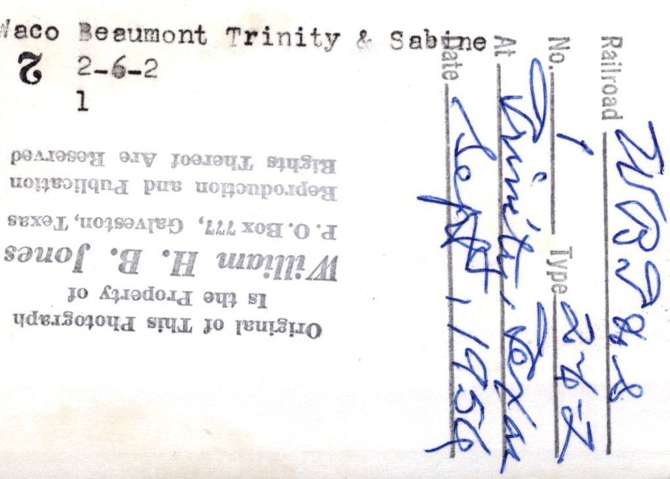 1956 Waco Beaumont Trinity Sabine 2-6-2 Trinity Texas Vintage Original ...