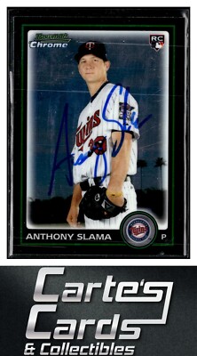 Anthony Slama 2010 Bowman Draft Picks #BDP62 Twins TTM/IP Signed ...