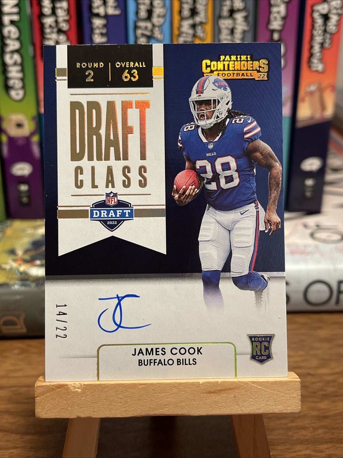2022 Contenders JAMES COOK Draft Class Autographs Gold RPS /22 BILLS | eBay