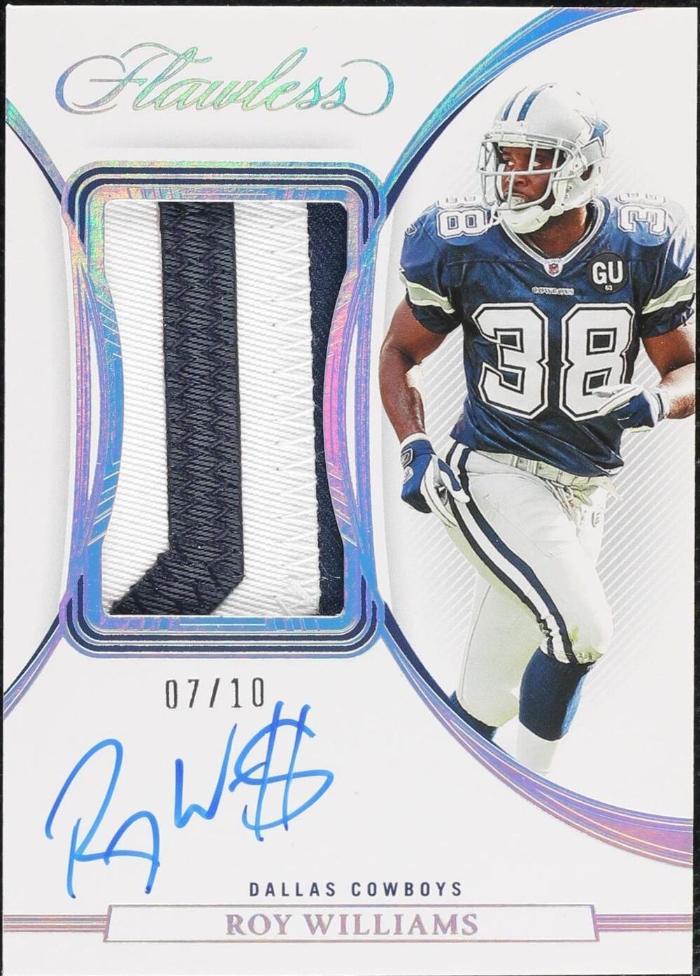 2022 Panini Flawless - Patch Autographs Roy Williams #PA-ROW Silver /10 (AU, MEM) for sale ...