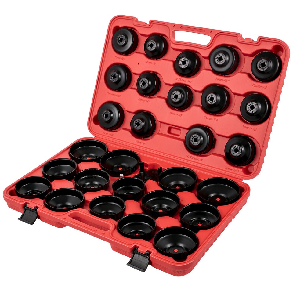 30 Pcs Oil Filter Cap Wrench Cup Socket Tool Set Mercedes BMW VW Audi ...