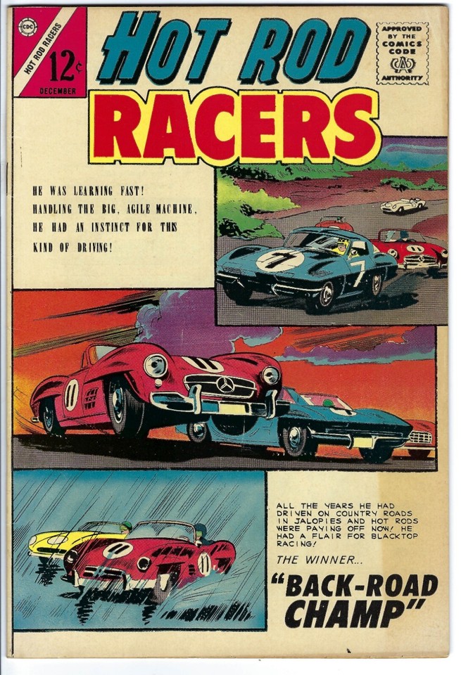 First issues, Vol.1 #1, of 4 vintage, hot rod, drag racing comics. Rare ...