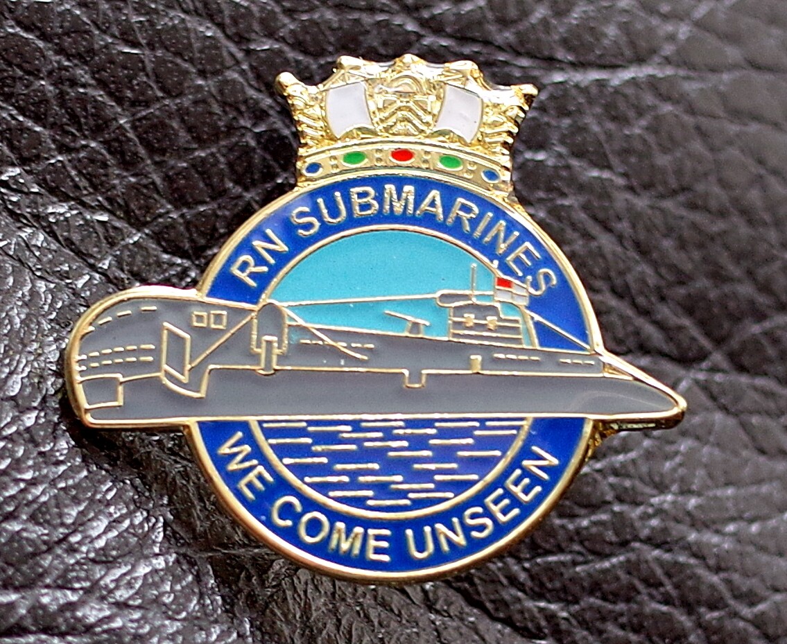 Royal Navy Submarines Veteran enamel pin lapel badge We come unseen ...