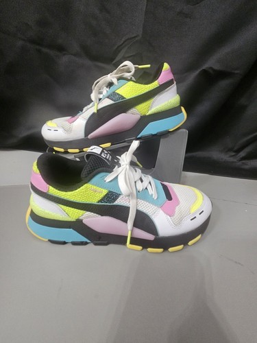 PUMA RS-0 running system unisex white yellow pink green super cushioned ...