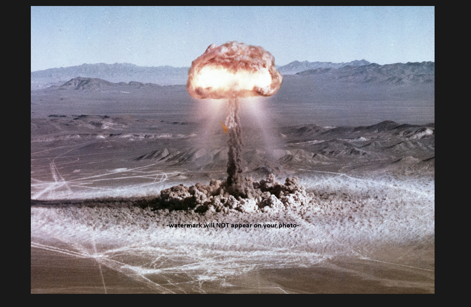 First Nuclear Bomb Test From a Jet PHOTO Atomic Weapon Buster Jangle ...