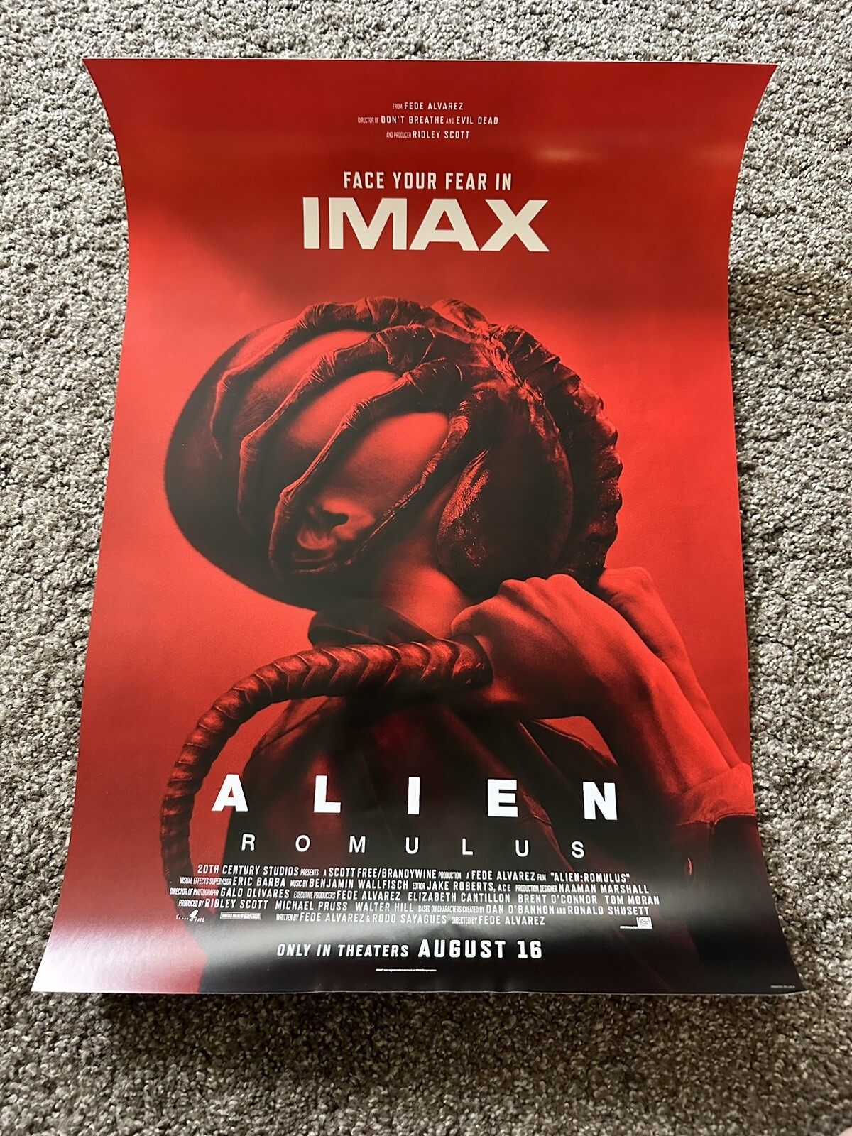 Alien Romulus IMAX Poster 13X19 Sdcc Exclusive San Diego Comic Con 2024 ...