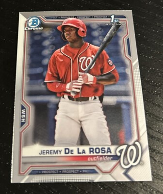 2021 Bowman Jeremy De La Rosa 1st Bowman Chrome | eBay