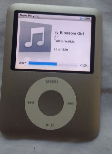 iPod Nano 4GB 3rd Generation Model No A1236 Silver | eBay UK