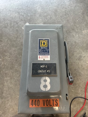 Square D safety switch 60 amp 3 pole single throw | eBay