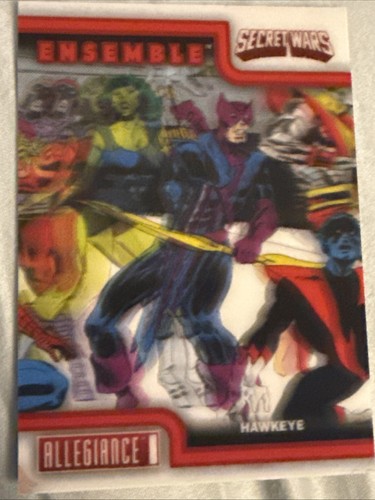 2024 UD Marvel Allegiance: Secret Wars - Hawkeye - Ensemble E-1 | eBay