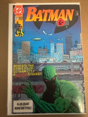 Batman #471 DC Comics (1991) Alan Grant Norm Breyfogle Killer Croc Key ...