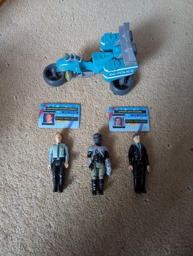 Space Precinct Action Figure Bundle With Vehicle And Cards | eBay UK