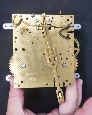 Vintage Ridgeway Urgos Mantel Clock Movement w/ Mounting Screws Made in ...