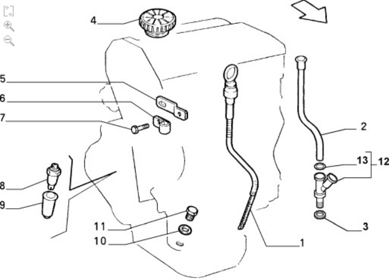 Fits+Fiat+Ducato+Iveco+Daily+II+99-00+Oil+Dip+Stick+Connection+2.5-2.8 ...