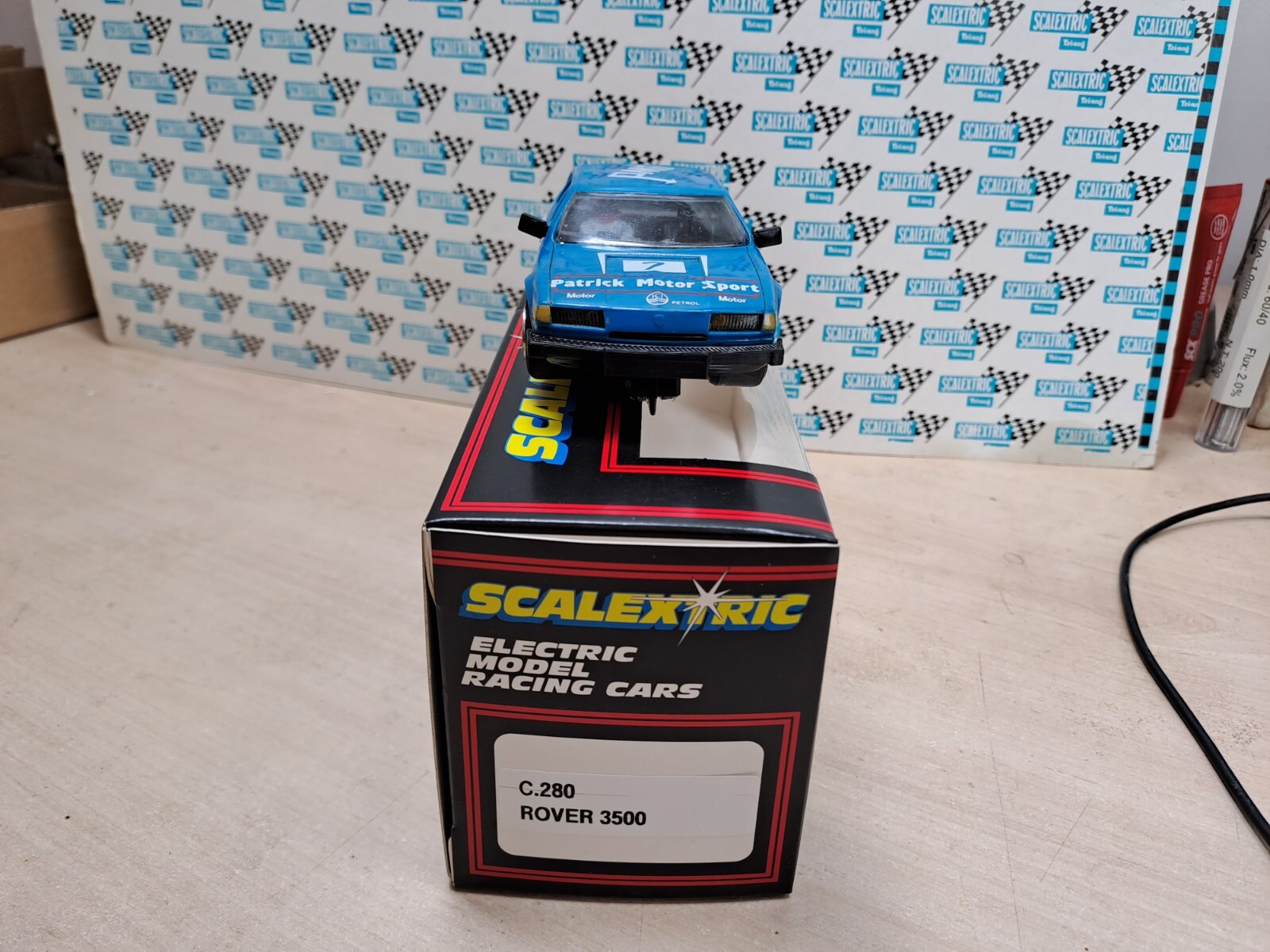 Scalextric C280 Rover 3500 SD1 PMG Used Complete Serviced New rear ...