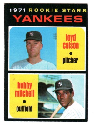 1971 Topps #111 Yankees Rookies, Bobby Mitchell, New York Yankees | eBay