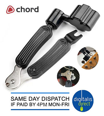 Guitar String Winder 3 in 1 Plug Puller & String Cutter Banjo Mandolin ...