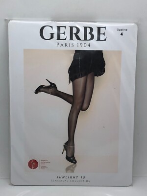 Women's GERBE Sunlight 15 Tights Size 4 Opaline Color New!!! | eBay