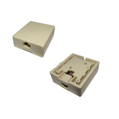 Outlet Telephone Plug Wall Cat 5 UTP RJ45 Outlet Lan Ivory | eBay