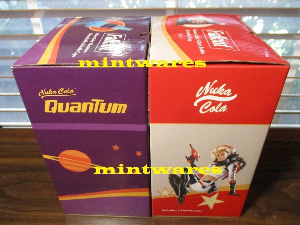 Fallout Nuka Cola + Quantum Glass Rocket Bottle & 20 Caps Bundle Set ...