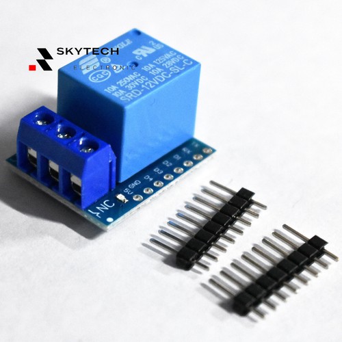 12V 1CH Relay Shield V2 Version 2 for WEMOS D1 mini ESP8266 Module ...