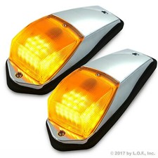 2 Volvo Truck 20735362 LED Roof CAB Marker Lamp Lights Amber 1395ay100 ...