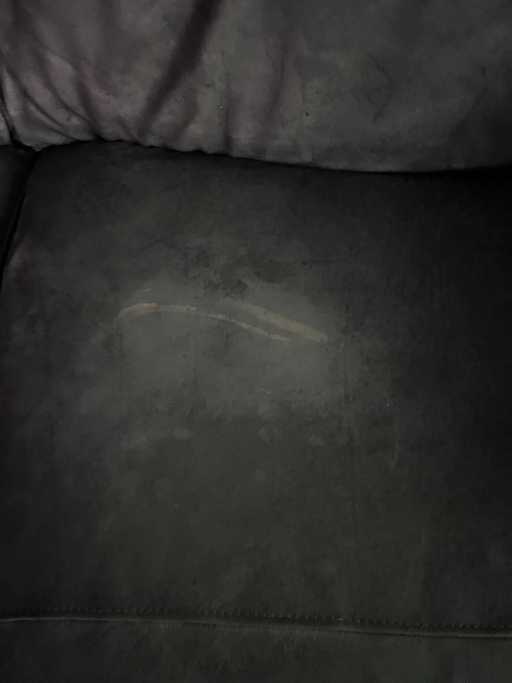 DFS 3 Piece Suite + Storage Footstool - Elephant hide grey leather ...